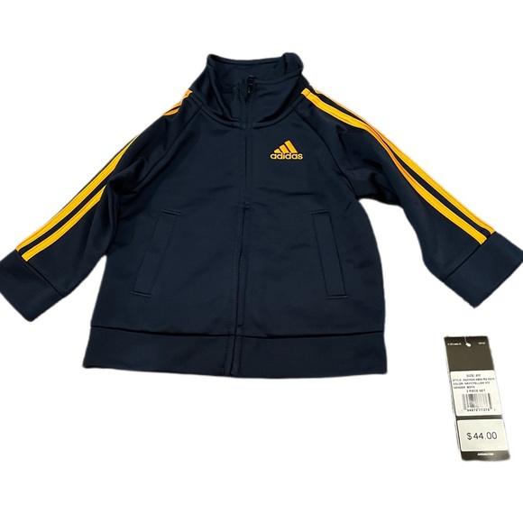 adidas | Matching Sets | Adidas 2 Piece Jog Suit Navy Blue With Gold ...